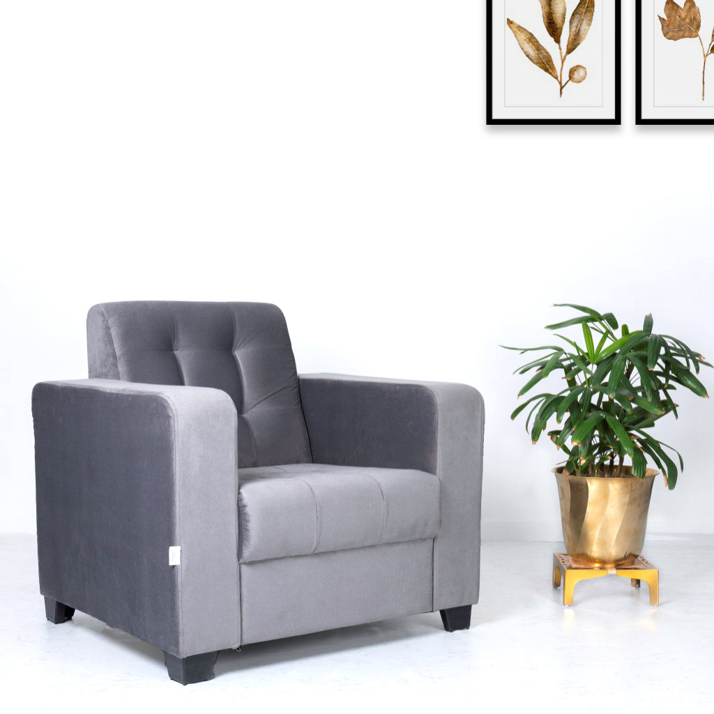 Rent Alpino Frostline Single Sofa Chair Modern Grey in Pune ...